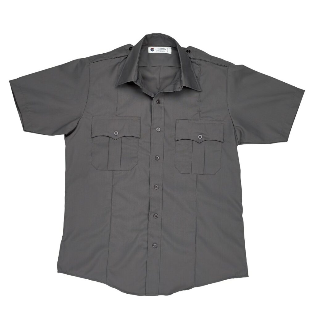 Liberty Uniform 771MGY Grey S/S Polyester Shirt | Uniform Tactical Supply