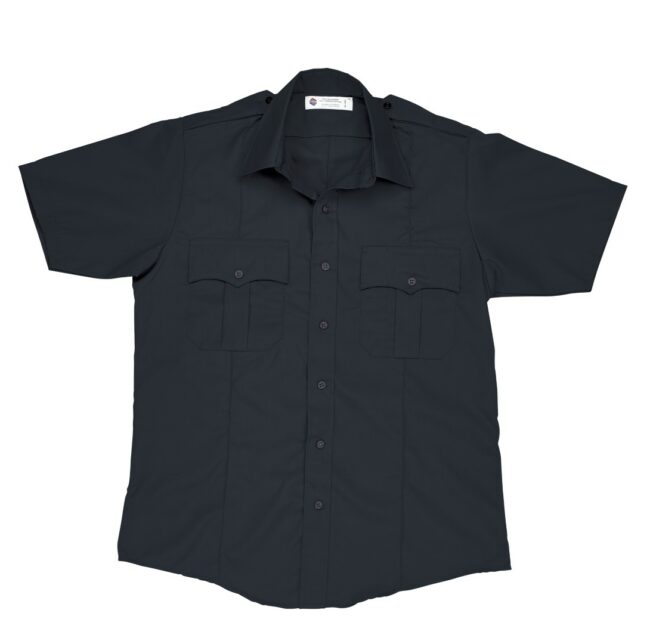 Liberty Uniform 771MNV Navy S/S Poly Shirt | Uniform Tactical Supply